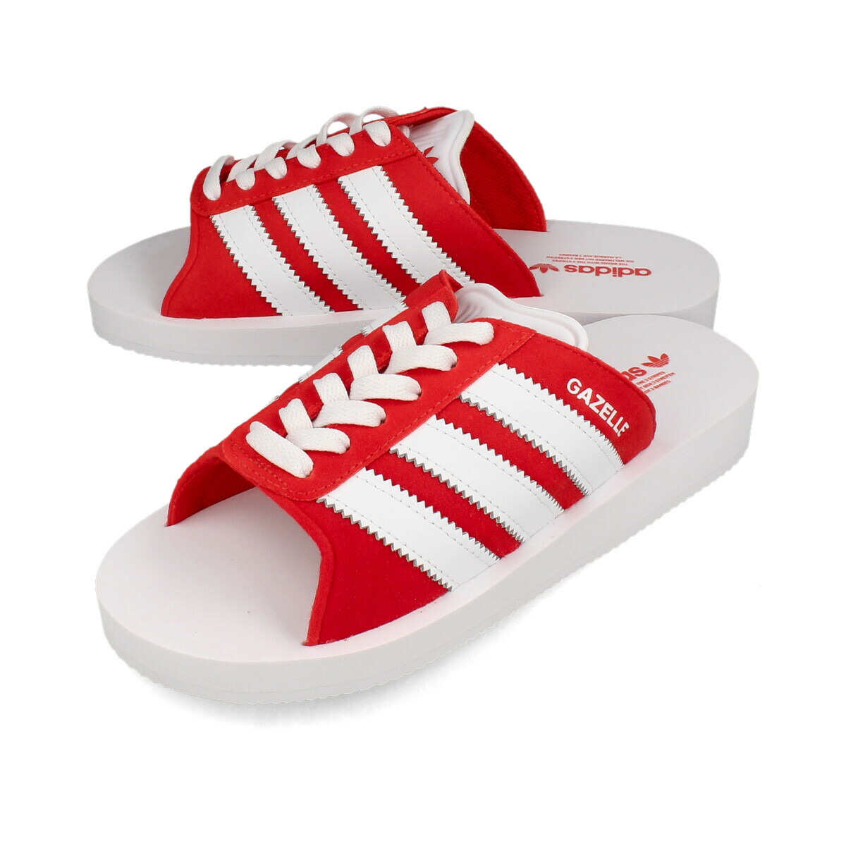 【楽天市場】adidas GAZELLE BEACH アディダス ガゼル ガッツレー ビーチ メンズ レディース サンダル RED/FTWR ...