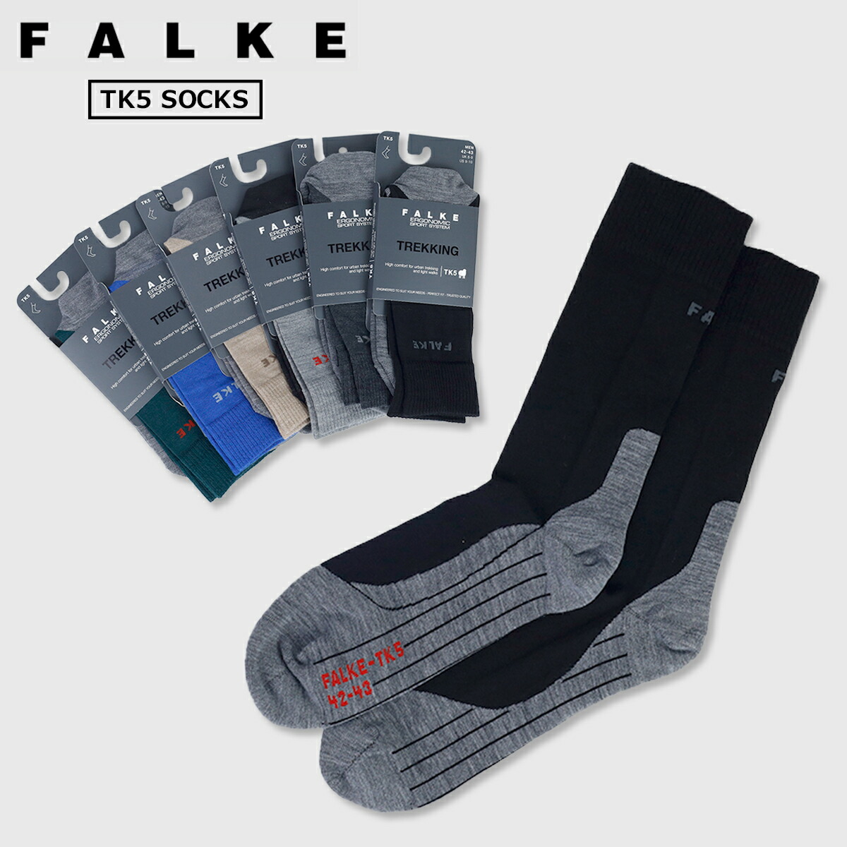 【楽天市場】【50%OFF】 FALKE TK5 SOCKS ファルケ TK5 ソックス メンズ レディース 靴下 fl-16242 【追跡可能メール便・日時指定不可】：KICKS LAB ...