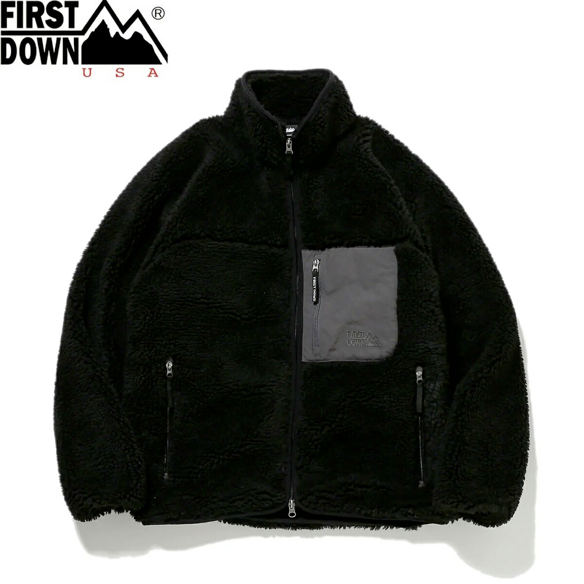 【楽天市場】【プライスダウン】 FIRST DOWN BOA FLEECE JACKET ファーストダウン ボア フリース ジャケット メンズ ...