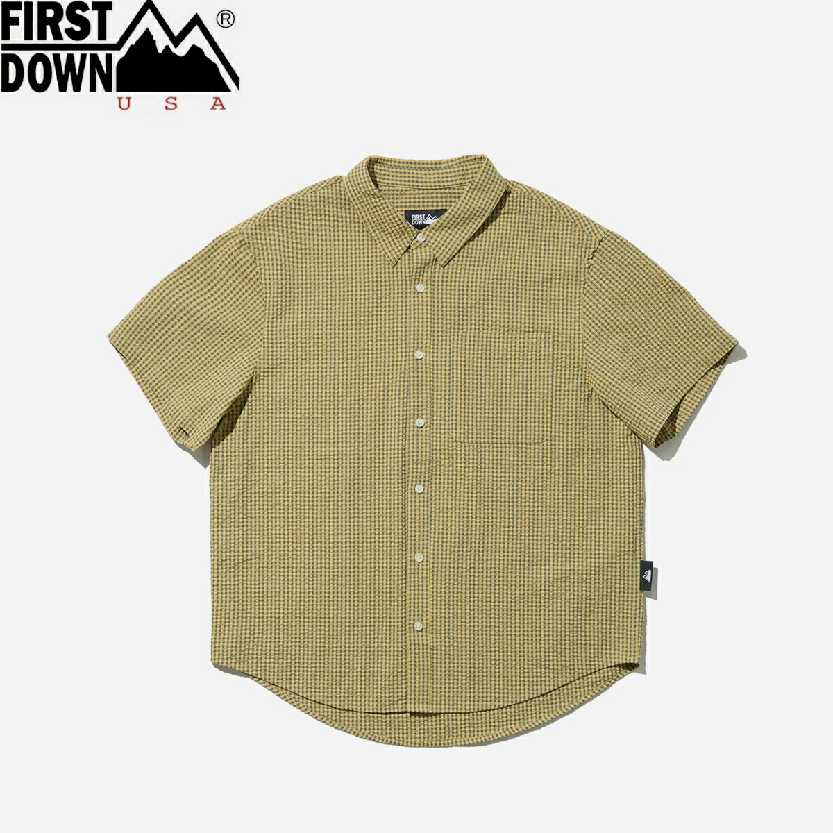【楽天市場】FIRST DOWN SUCKER S/S SHIRTS ファーストダウン サッカー ショートスリーブ シャツ メンズ レディース ...