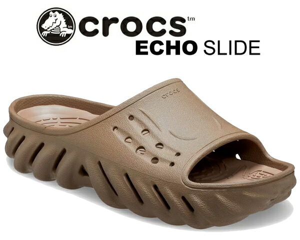 【楽天市場】お得な割引クーポン発行中!!【クロックス エコー スライド】crocs ECHO SLIDE TUMBLEWEED ...