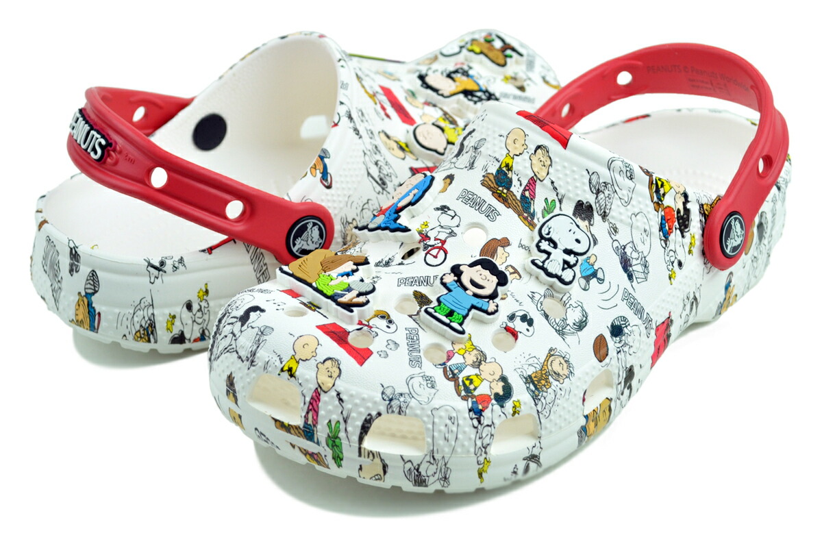 【楽天市場】お得な割引クーポン発行中!!【クロックス ピーナッツ クラシック クロッグ キッズ】crocs PEANUTS CLASSIC ...