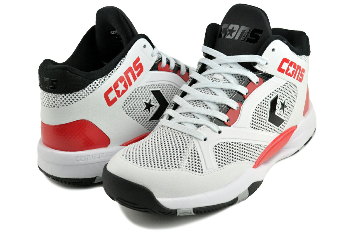 【楽天市場】コンバース アクセレレーター ミッド ホワイト レッド CONVERSE ACCELERATOR MID WHITE/RED ...