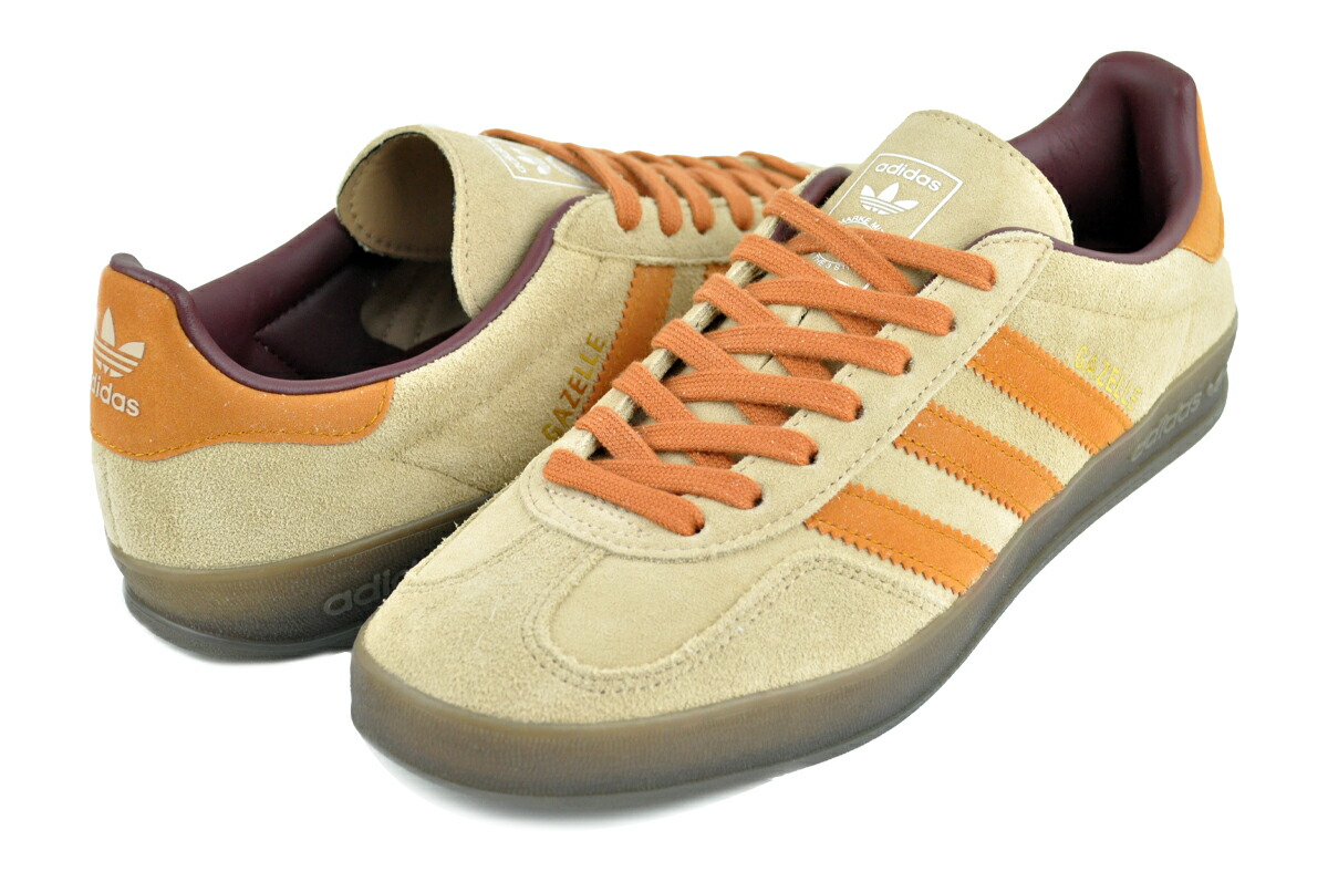 【楽天市場】アディダス ガゼル インドア ウォームサンドストーン クラフトオーカー シャドウレッド adidas GAZELLE INDOOR ...