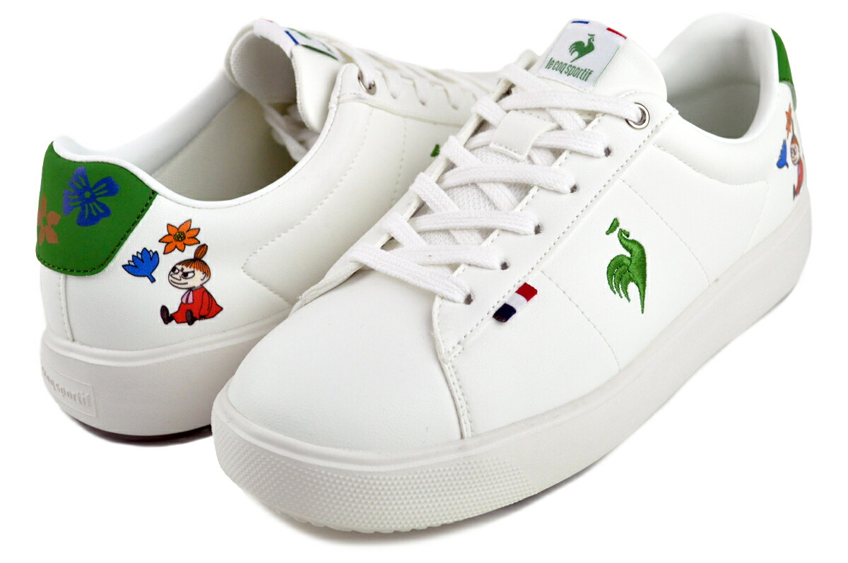 【楽天市場】ルコックスポルティフ LCS シェル バウンド ムーミン ホワイト le coq sportif LCS CHELLES ...