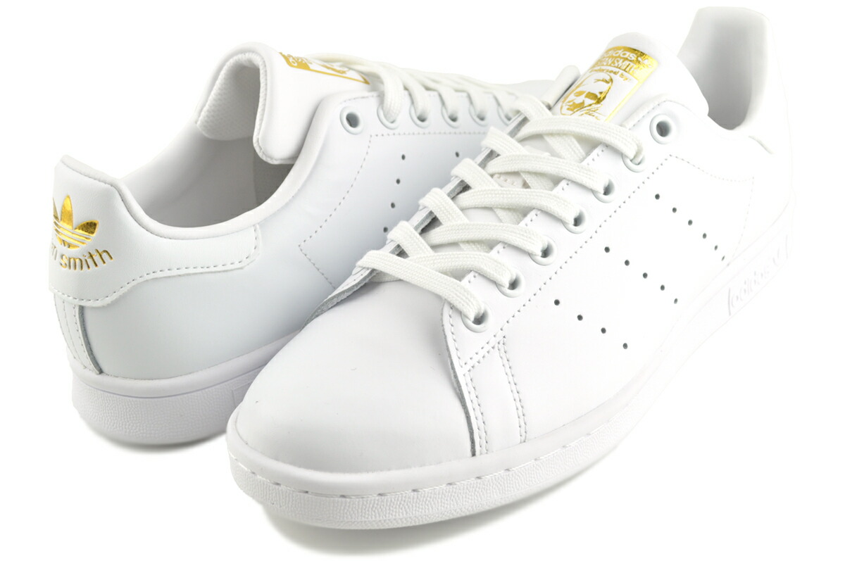 【楽天市場】アディダス スタンスミス フットウェアホワイト ゴールドメタリック adidas STAN SMITH FTWWHT/FTWWHT ...