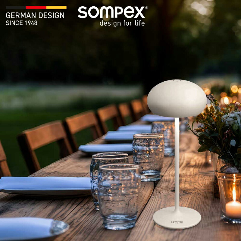 【楽天市場】SOMPEX(ソンペックス) Pebble ペブル 充電式ポータブルライト テーブルランプ 屋外屋内兼用 無段階調光 USB充電：シバタ照明
