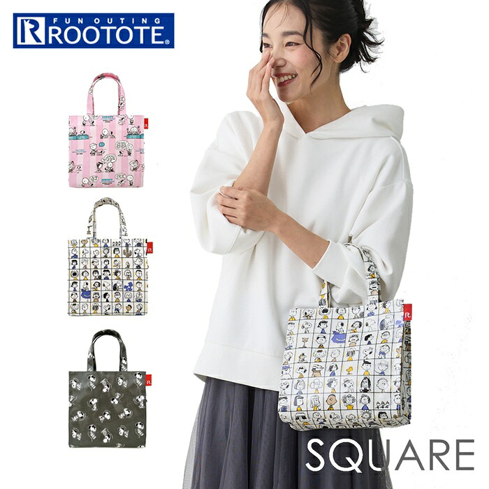 【楽天市場】ルートート スヌーピー ROOTOTE 8431 定番 ランチバッグ ランチトート トートバック トートバッグ 手提げバッグ 手提げ袋 布 小さめ レディース キャラクター ...