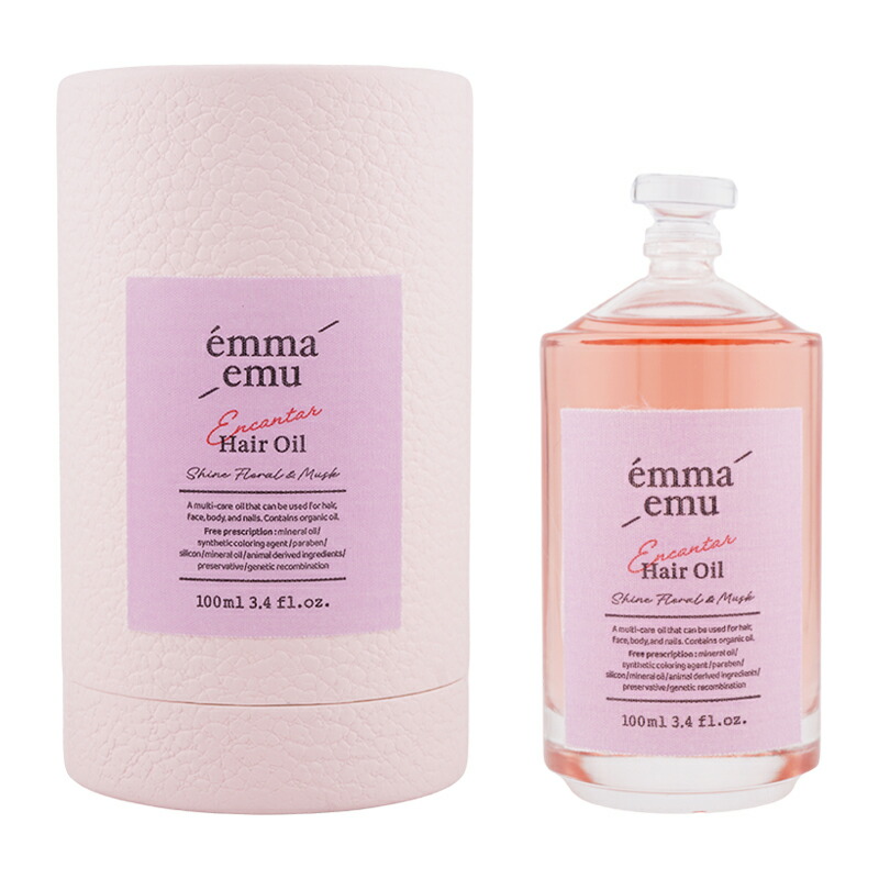 【楽天市場】emma emu エマ エミュー エンカンタール ヘアオイル 100ml シャインフローラル＆ムスク スタイリング ボディオイル ...