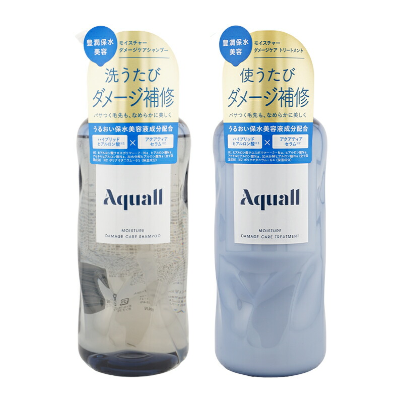 【楽天市場】Aquall アクオル モイスチャーダメージケアシャンプー&トリートメント 475g リリーベル&ペアーの香り 保水美容液成分配合 ...