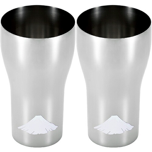 【楽天市場】よこやま 燕熟の技 感温ステンレスタンブラー440ml 2P 赤富士 EJK-701 （日本製・富士山）：キッチン応援隊！ラッキークィーン