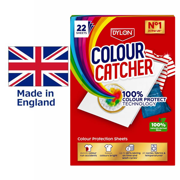 【楽天市場】【メール便で送料無料】英国製 24枚入り Dylon COLOUR CATCHER カラーキャッチャー（洗濯時の色移り防止シート ...