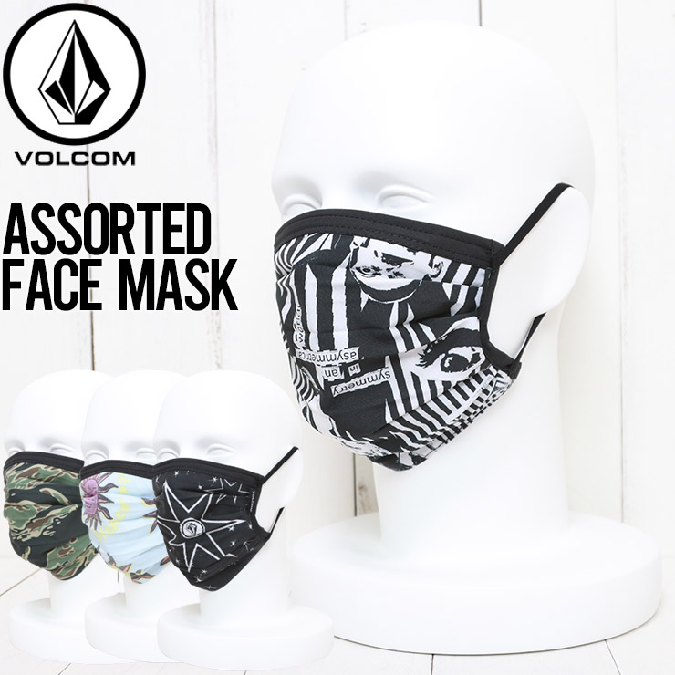 【楽天市場】【送料無料】 VOLCOM ボルコム ASSORTED FACE MASK マスク フェイスマスク ファッションマスク ...