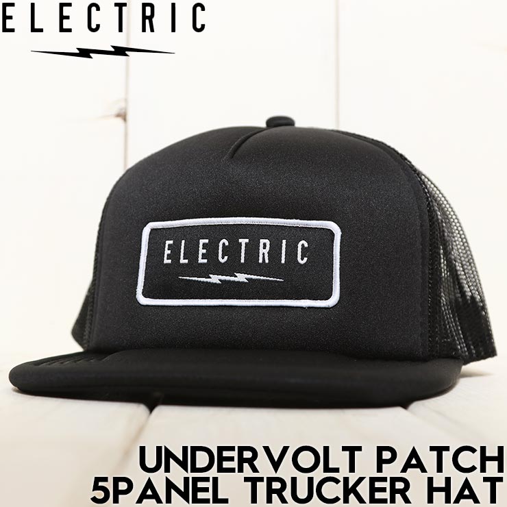 【楽天市場】メッシュキャップ 帽子 ELECTRIC エレクトリック UNDERVOLT PATCH 5PANEL TRUCKER HAT ECC11T BLK 日本代理店正規品：LUG Lowrs