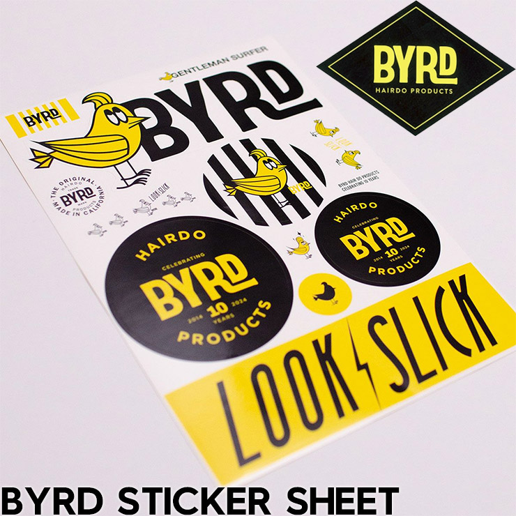 【楽天市場】ステッカーセット BYRD バード STICKER SHEET BYRD日本上陸10周年記念アイテム 日本代理店正規品：LUG ...