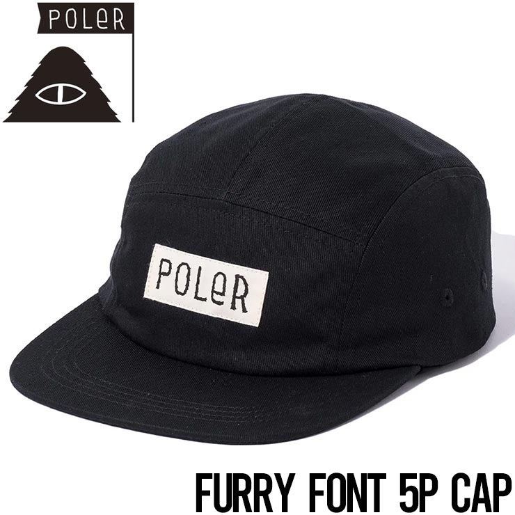 【楽天市場】帽子 ストラップキャップ POLeR ポーラー FURRY FONT 5P CAP 241MCV0281 BLK 日本代理店正規品 ...