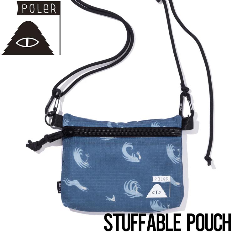 【楽天市場】【クリアランスセール】 サコッシュ ショルダーポーチ バッグ POLeR ポーラー STUFFABLE POUCH 241MCV0442 BLU 日本代理店正規品：LUG Lowrs