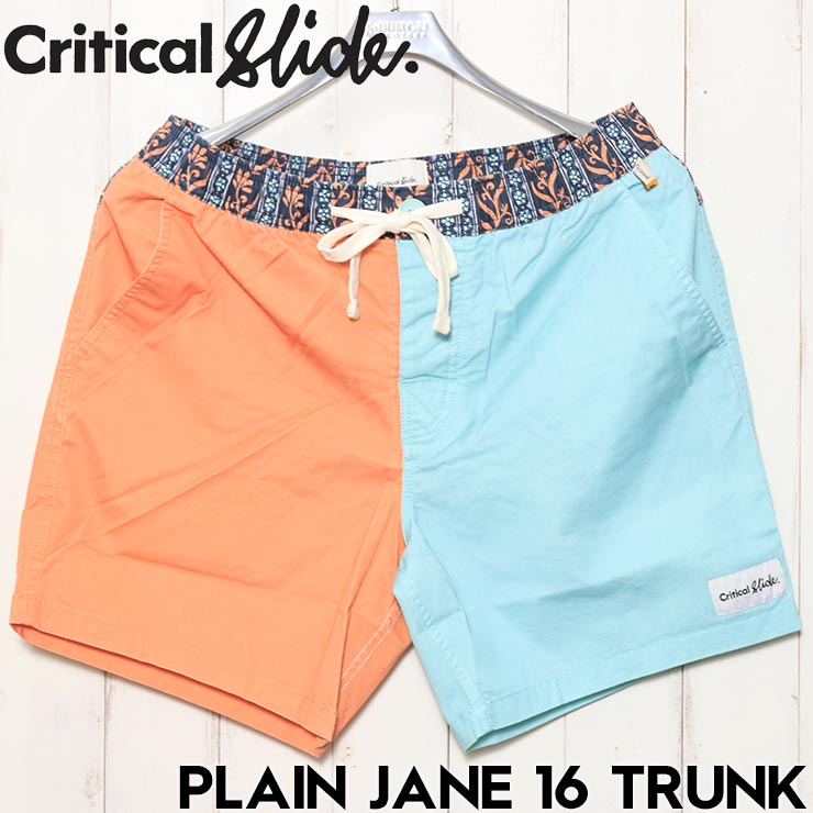 【楽天市場】ボードショーツ サーフパンツ Critical Slide クリティカルスライド TCSS ティーシーエスエス PLAIN ...