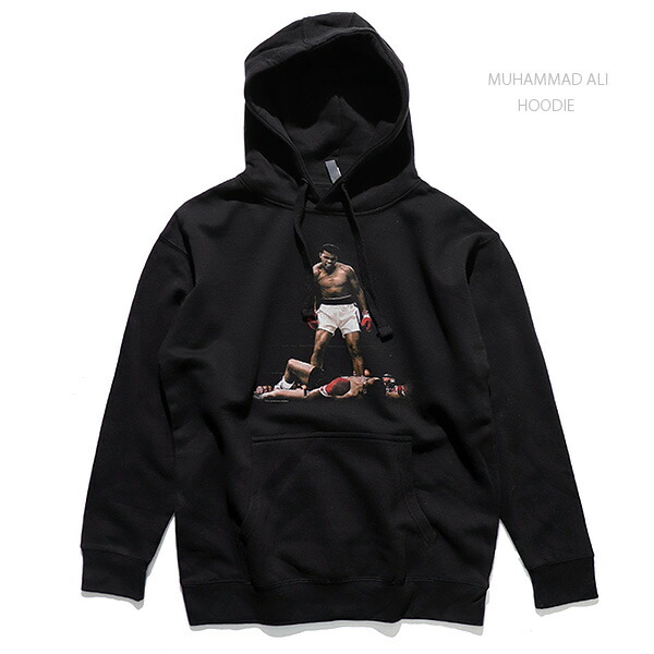 【楽天市場】モハメド・アリ/MUHAMMAD ALI HOODIE ボクサー パーカー プルオーバーフーディー 長袖 トップス ロゴ コットン ...