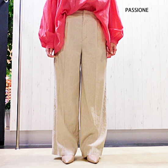 【楽天市場】★PASSIONE シャラシャラストレッチワイドパンツ（レディース）526601：Luna-Nimes STORE