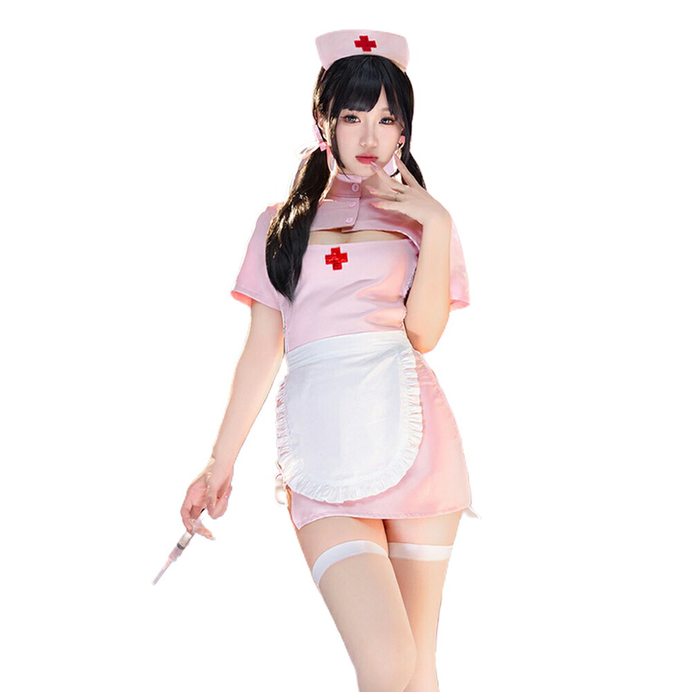 【楽天市場】【即納】SENMHSナース コスプレ セクシー ナース服 制服 ボンデージ 看護婦 nurse 萌え ミニ丈スカート ランジェリー コスチューム レディース ハロウィン 仮装 衣装 ...