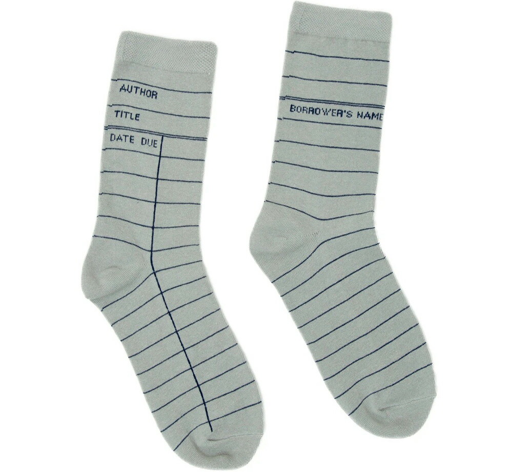 【楽天市場】[Out of Print] Library Card Socks (Light Grey) - ライブラリ・カード ソックス：Lury