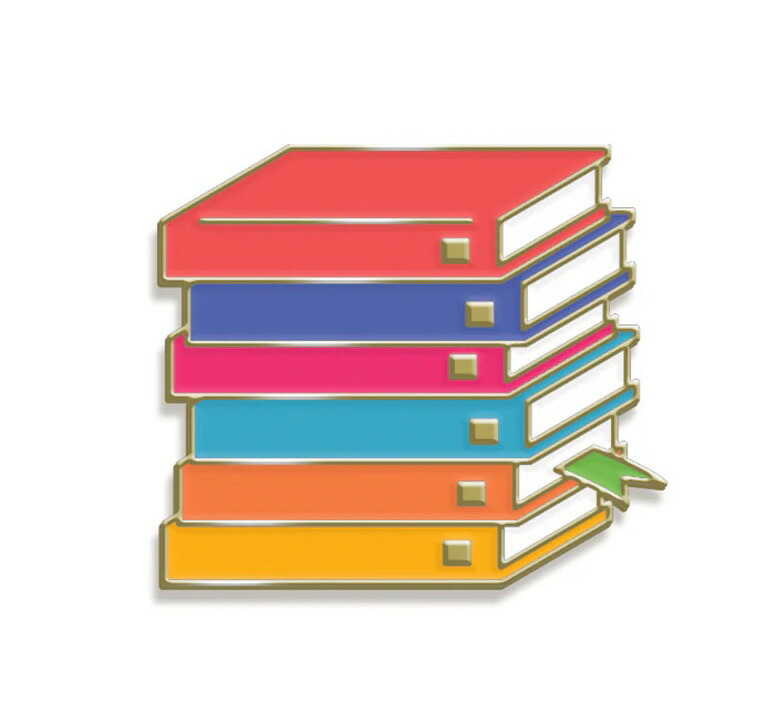 【楽天市場】[Out of Print] Emily Henry / Book Stack Enamel Pin 2 - [アウト・オブ ...