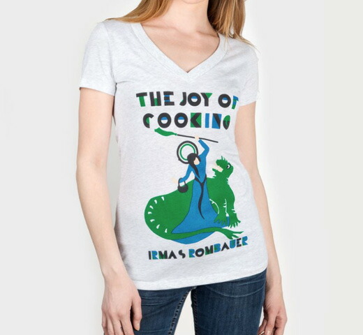 【楽天市場】[Out of Print] Irma S. Rombauer / The Joy of Cooking V-Neck Tee ...