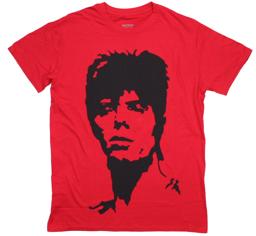 【楽天市場】David Bowie / 1973 Monochrome Tee (Red) - デヴィッド・ボウイ Tシャツ：Lury