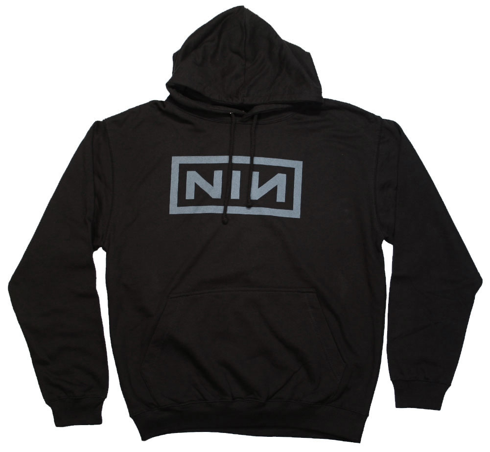 【楽天市場】Nine Inch Nails / Classic Grey Logo Hoodie (Black) - ナイン・インチ・ネイルズ ...