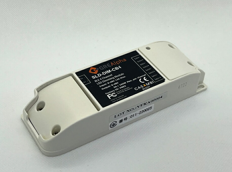 【楽天市場】Casambi調光モジュール SLD-DIM-CB4 4ch カサンビ調光 LED調光 Casambiアプリ対応 GRE ...