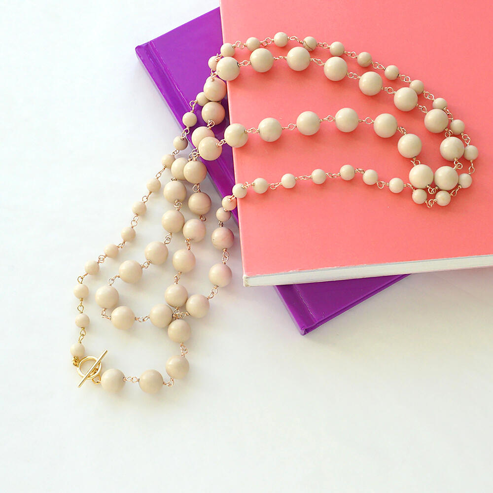 【楽天市場】リバーストーンのロングネックレス ラブリ LUVRI：ラブリ