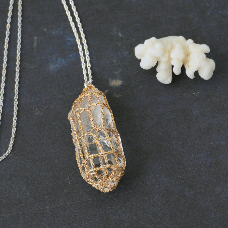 【楽天市場】ORNER PARIS ロッククリスタルのネックレス：ラブリ