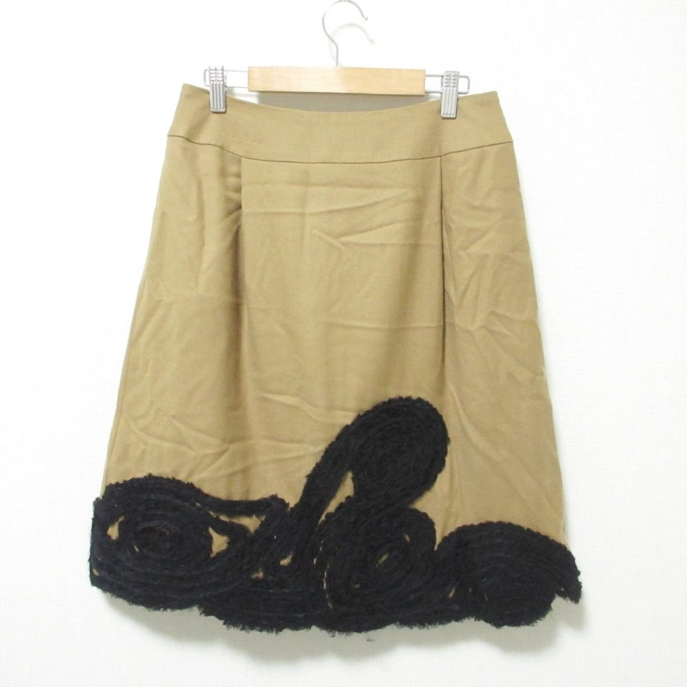 【楽天市場】【中古】 美品 LANVIN COLLECTION ランバンコレクション カシミアブレンド ウールスカート 40 ブラウン×ブラック レディース Luxs ブランド古着のリュクス ...