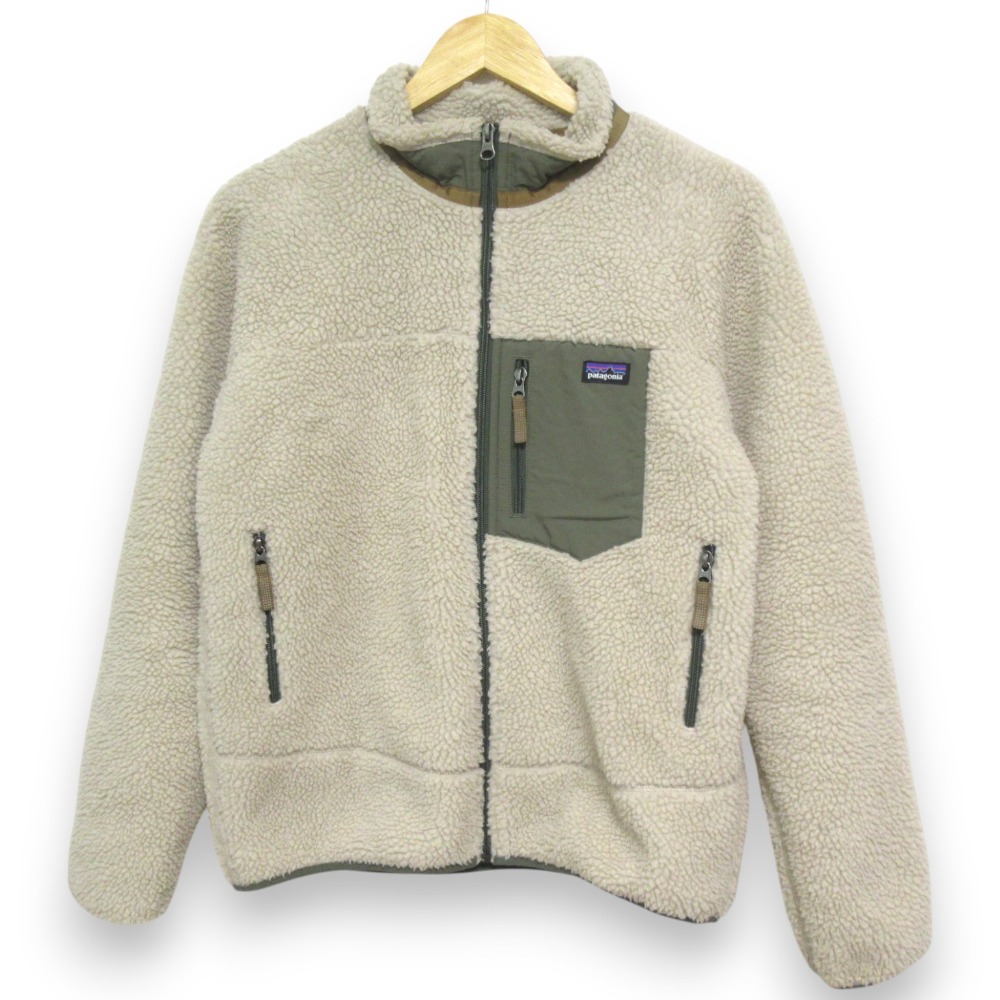 【楽天市場】【中古】 美品 Patagonia パタゴニア キッズ レトロX フリースジャケット 65625 XXL 16-18 ベージュ× ...
