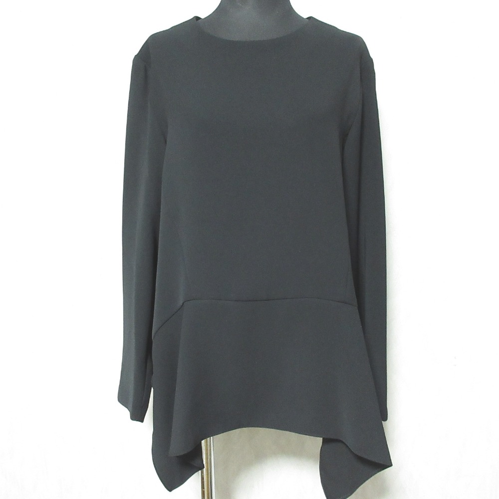 【楽天市場】【中古】未使用 23AW icB アイシービー 洗える ライトダブルクロス ペプラムブラウス ストレッチ プルオーバー BLCYSW0612 M ブラック レディース Luxs ...