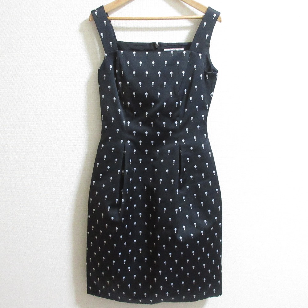 【楽天市場】【中古】美品 Rene ルネ リミテッドエディション スカル柄 ノースリーブ ワンピース サイズ34 ブラック レディース Luxs ブランド古着のリュクス：Luxs（ブランド古着 ...