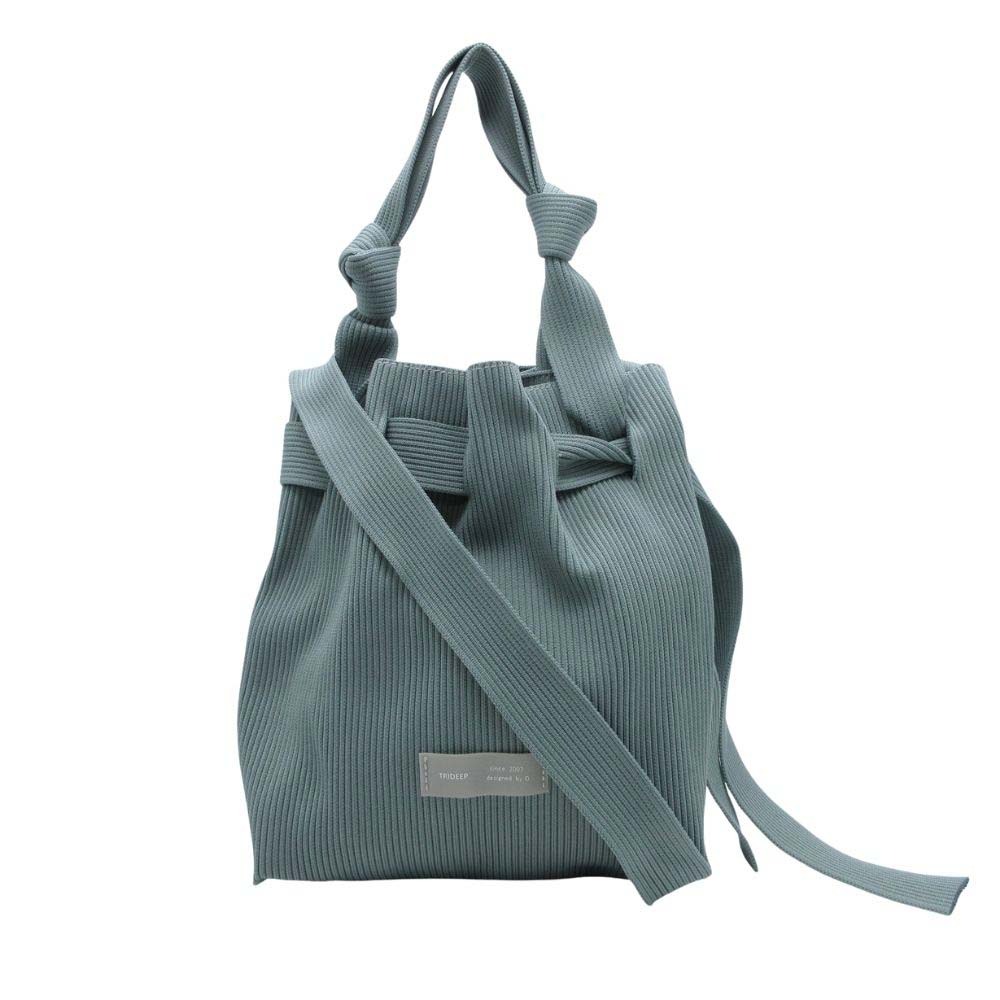 【楽天市場】【中古】新品同様 TRIDEEP トライディープ リブニット ショルダー トート ハンドバッグ 2way 巾着 カバン 鞄 ...