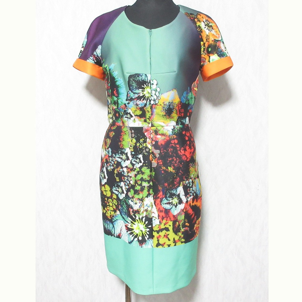 【楽天市場】【中古】美品 MILLY ミリー 転写プリントボディコンシャスドレス ワンピース 14SS-378 サイズ2 グリーン レディース ...