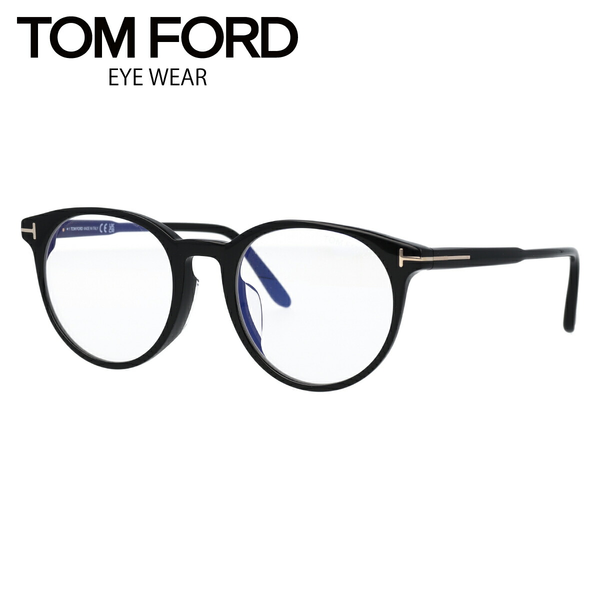 【楽天市場】TOM FORD トムフォード メガネ ブルーライトカット ボストン型 丸 アジアンフィット FT5695-F-B/V ...