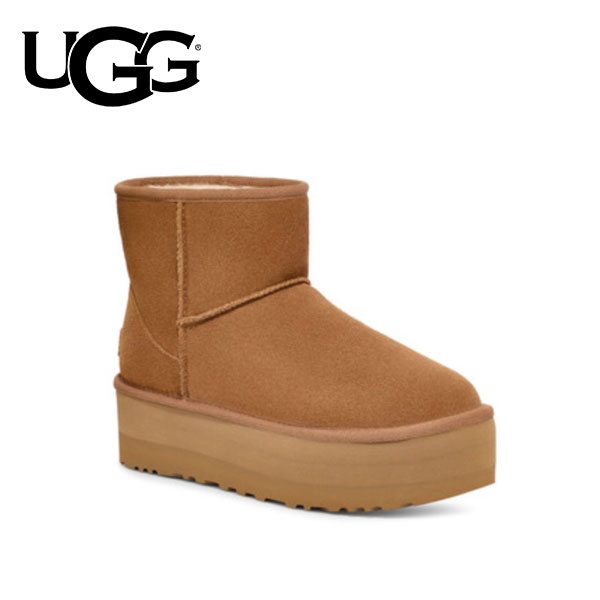 【楽天市場】【UGG】アグ CLASSIC MINI PLATFORM CHESTNUT / 厚底 ムートン ショート ブーツ キャメル（23cm 230mm US6 / 24cm 240mm ...