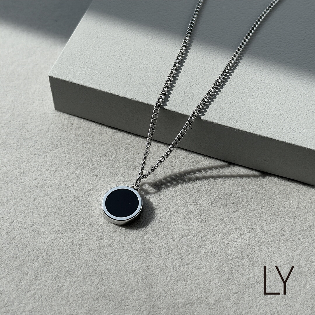 【楽天市場】LY/エルワイ ネックレス ペンダント メンズ サークル 丸 円 ブラック シンプル ステンレス アクセサリー：LY（エルワイ）