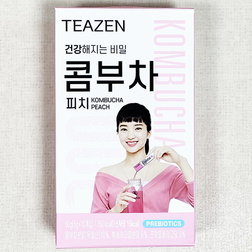 【楽天市場】BTS ジョングク イチオシ TEAZEN コンブ茶 ピーチ 50g (5g x 10包) 1箱 ドイツ産 有機農 昆布 使用 粉末 コンブチャ JUNGKOOK 防弾少年団 ...