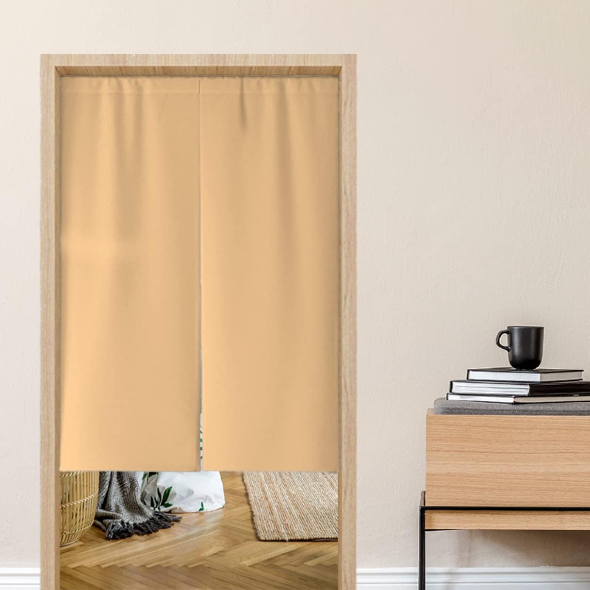 【楽天市場】のれん おしゃれ 目隠し 和風 カラー 暖簾 縞模様 無地 ロング 遮光 のれん 玄関 キッチン リビング 飲食店 出入り口 70*100cm 幅85cm×丈150cm コーヒー ...