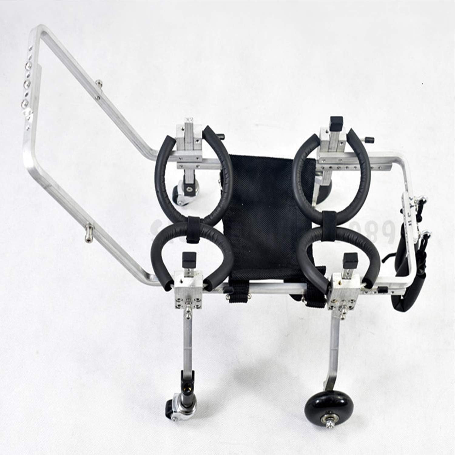 【楽天市場】アルミ合金ペット用車椅子 四輪調節可能犬用車椅子 歩行補助犬用カート ポータブル犬用後脚車椅子：M＆ONE2024