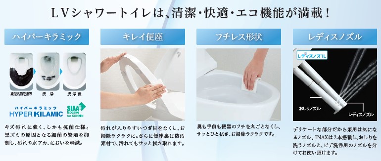 【楽天市場】【法人様限定】LIXIL(リクシル) LVシャワートイレ 手洗付便器品番：BC-LV10S/BW1機能部品番：DT-LV181/BW1ピュアホワイト色 壁リモコン排水芯：200mm ...