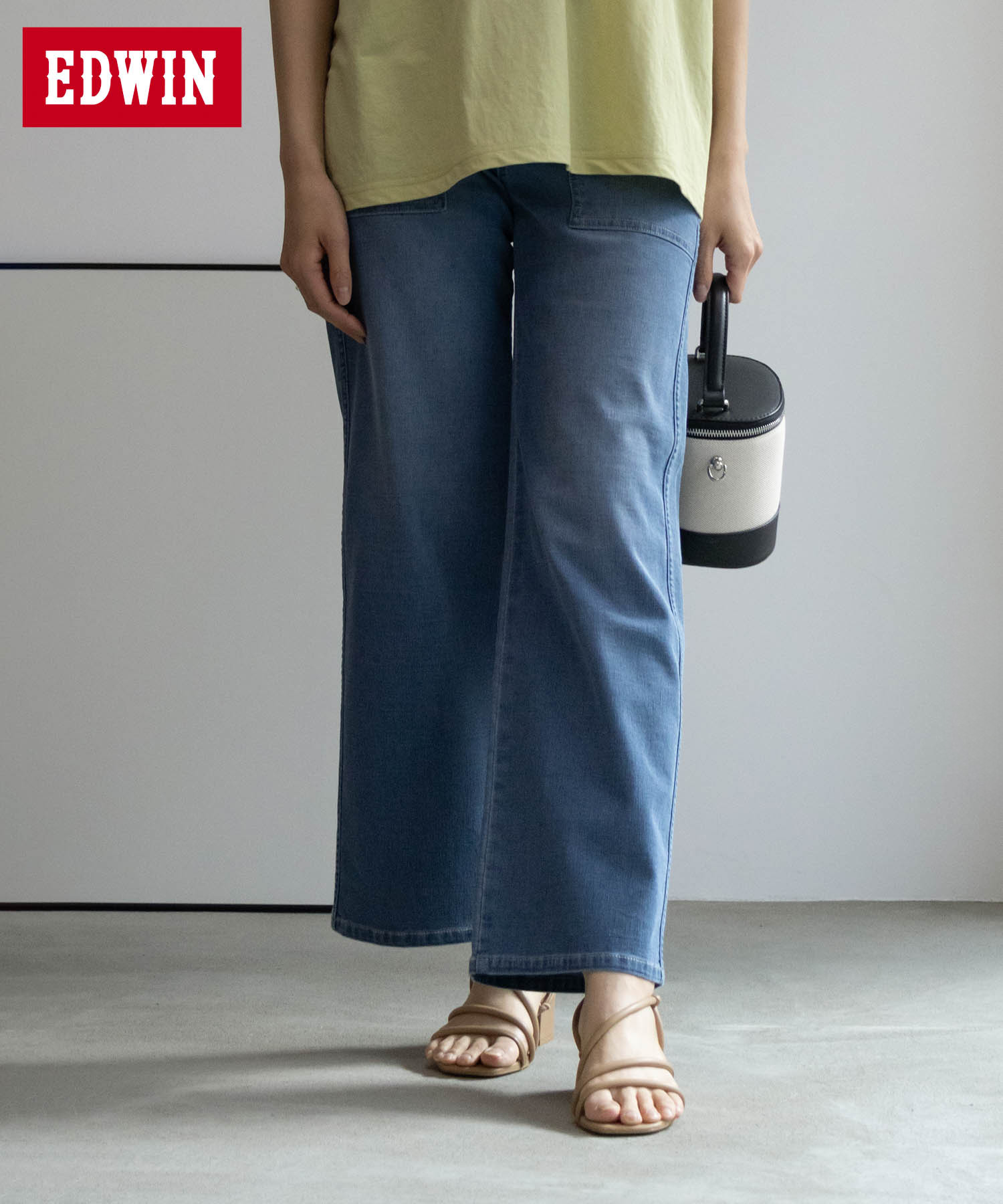 【楽天市場】[今だけ最大10％OFFクーポン]エドウィン EDWIN デニムパンツ ジーンズ ジーパン レディース ドライ 涼しい ストレッチ 伸縮性 ボトムス 前開き フロントジップ ...