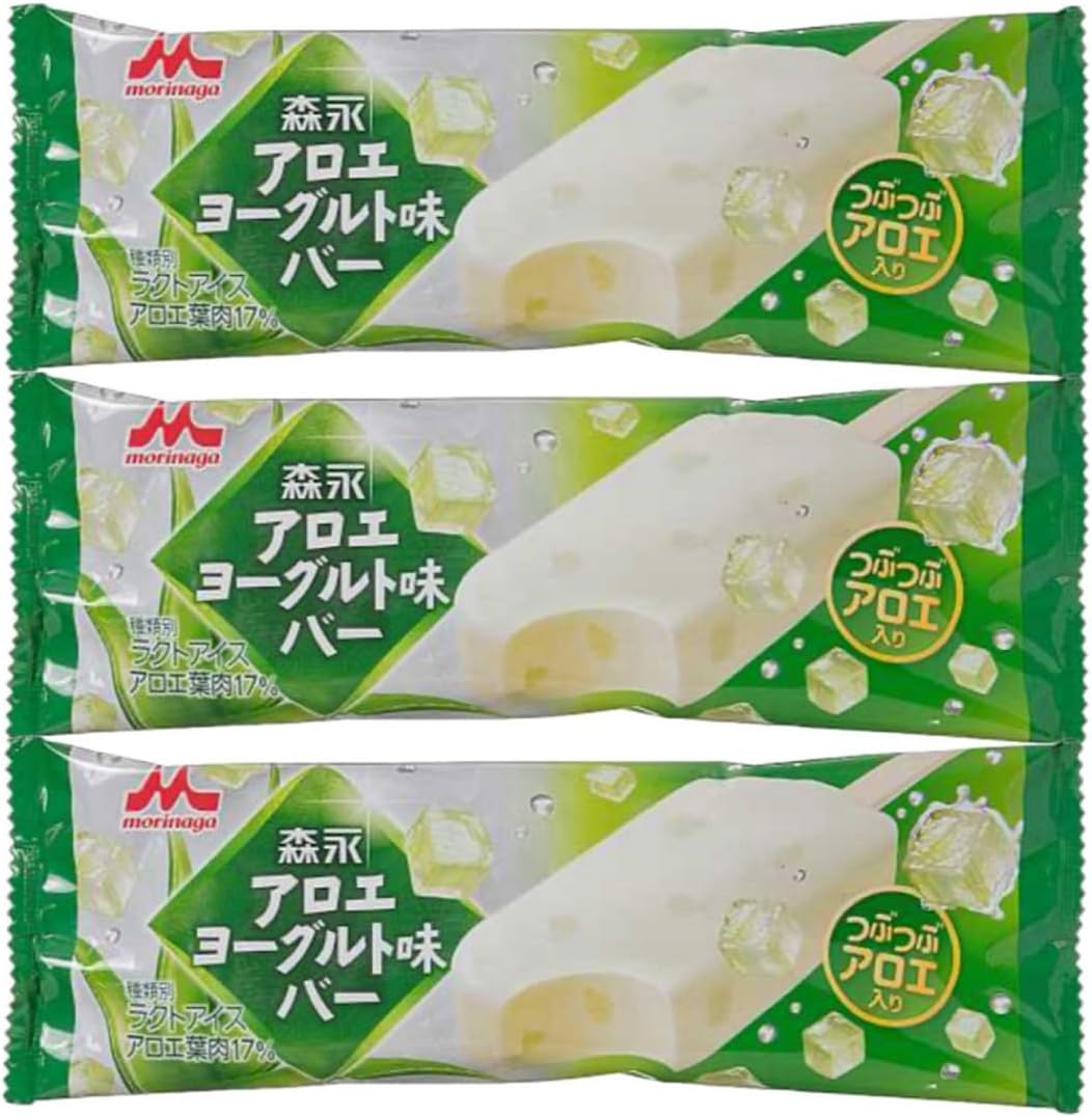 【楽天市場】森永アロエヨーグルト味バー 3本 ヨーグルト風味 アロエ アイス アイスバー：Macaron