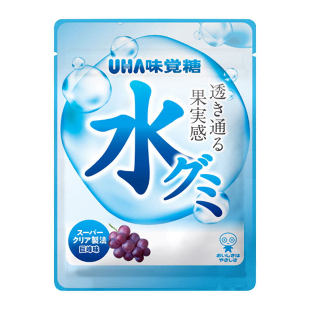【楽天市場】UHA味覚糖 水グミ 巨峰 40g×1袋 グミ 透明 コムドット 映え 新感覚 果実 ぶどう クリア SNS Youtube ひんやり もっちり 清涼感 お菓子：Macaron