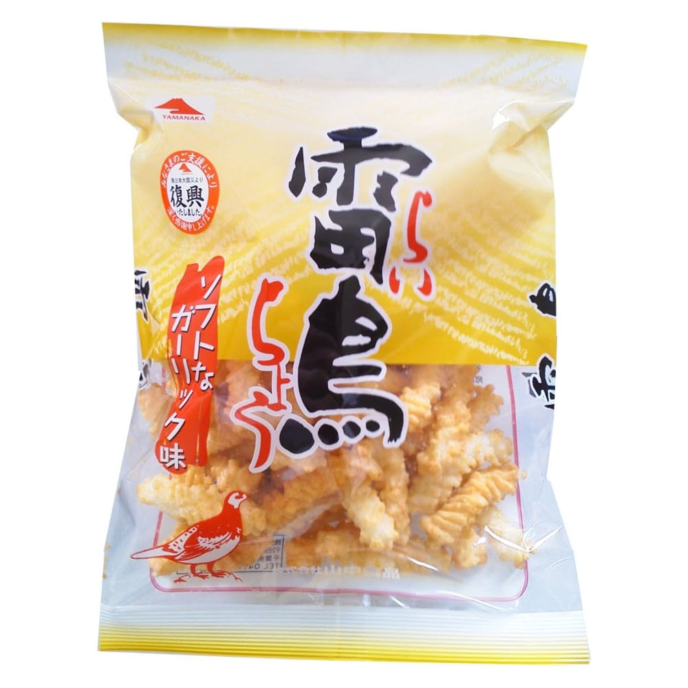 【楽天市場】山中食品 雷鳥 90g×1袋 らいちょう ソフトなガーリック味 ガーリック スナック おかし ひねり揚げ THE夜会：Macaron